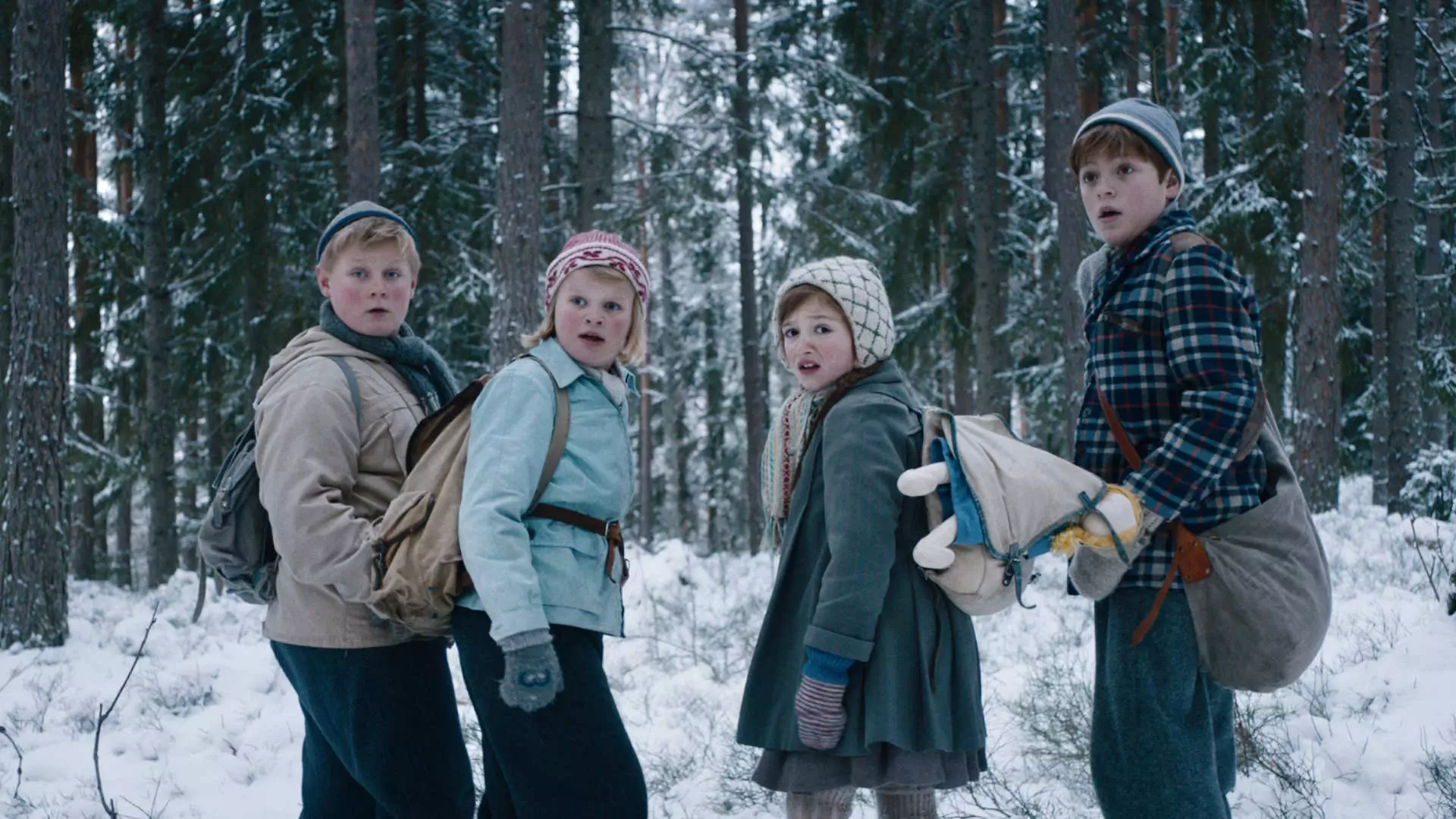 Karakterene i filmen Flukten over grensen - Skolekino